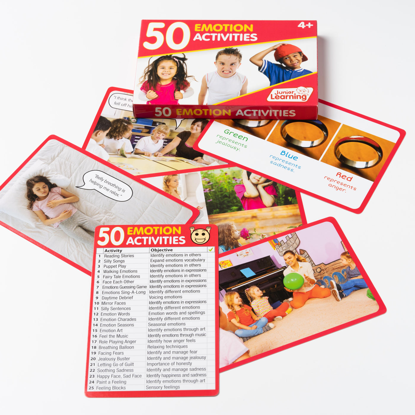 Junior Learning 50 Emotions Activity Flash Cards — The OT Store