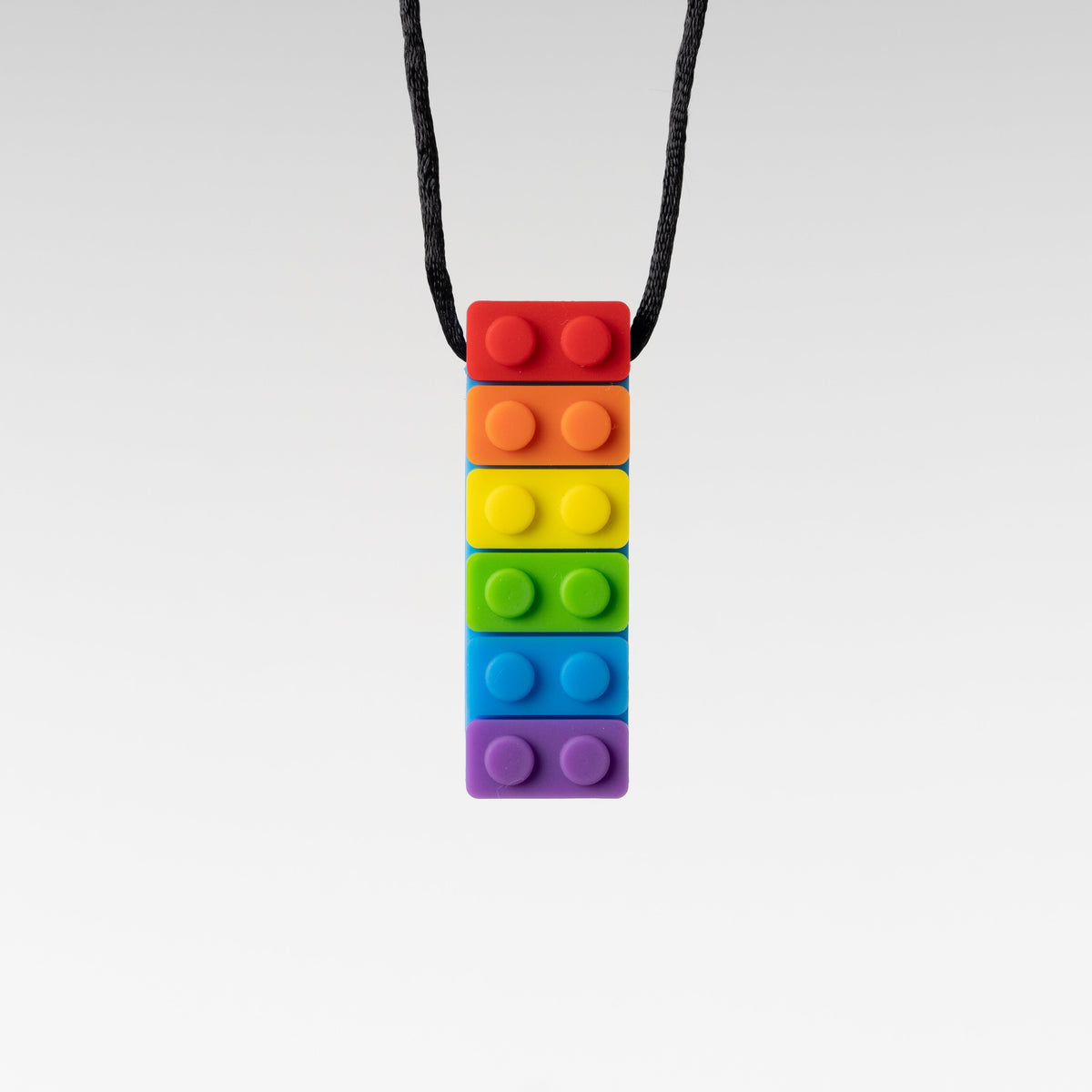Rainbow Lego Block Chew Necklace — The OT Store