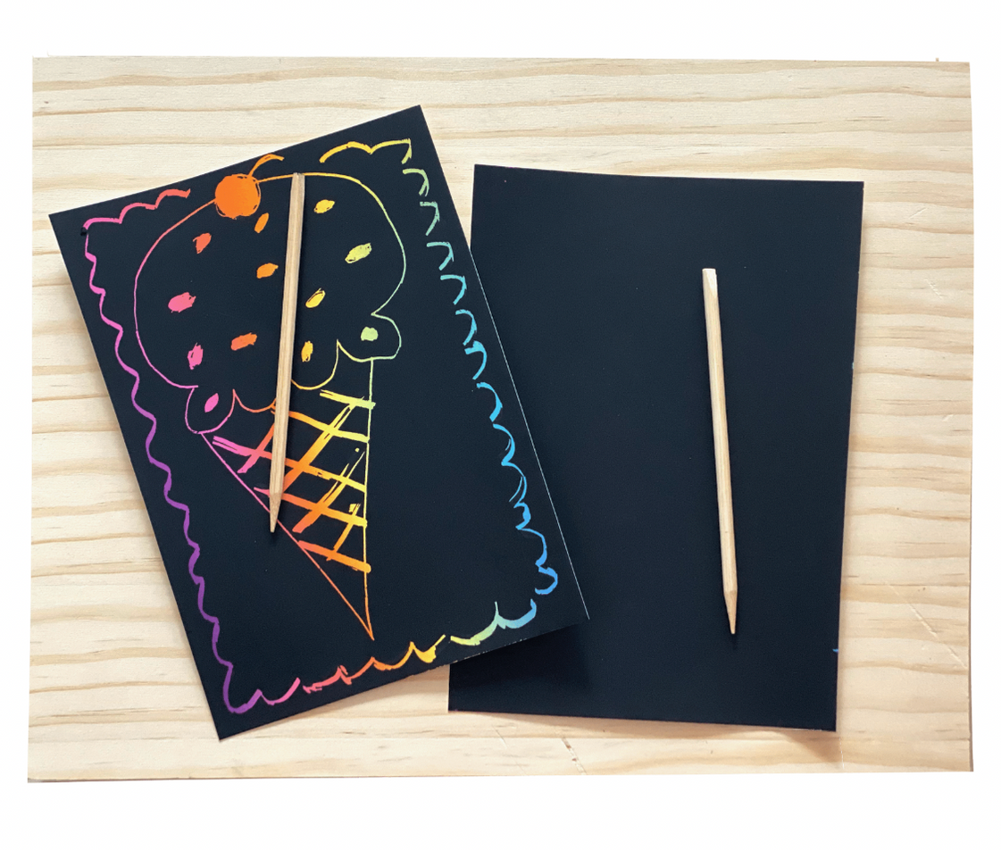Castle & Kite Rainbow Scratch Art Paper — The OT Store